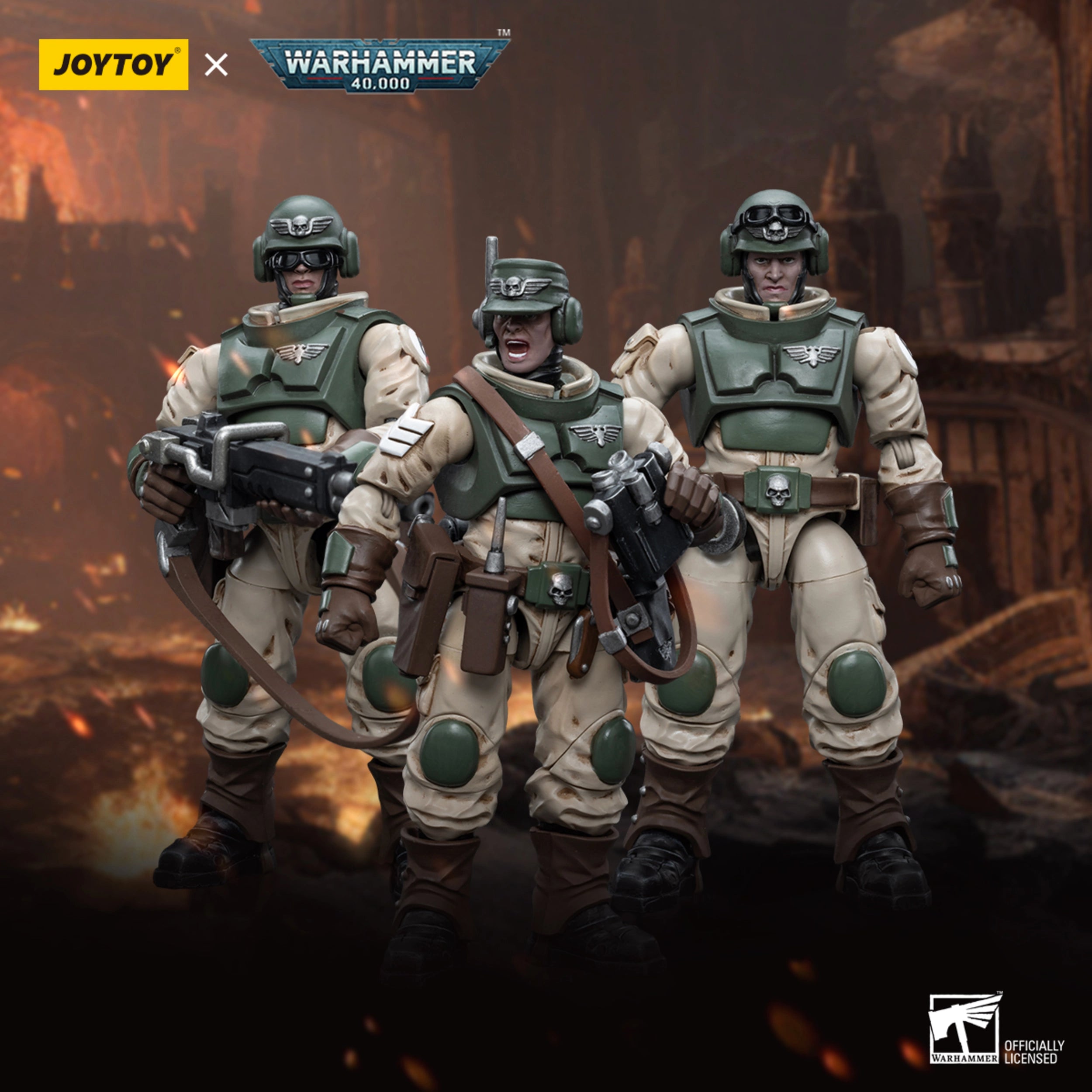 Astra Militarum Ordnance Team with Bombast Field Gun Artillery – Lair 01